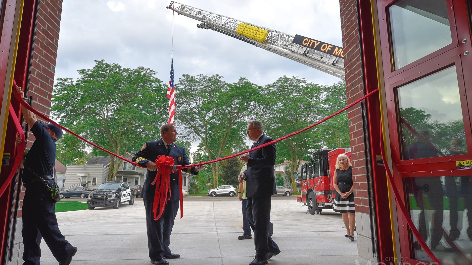 Monroe MI Fire Department Unveils New Central Station Firefighters ...