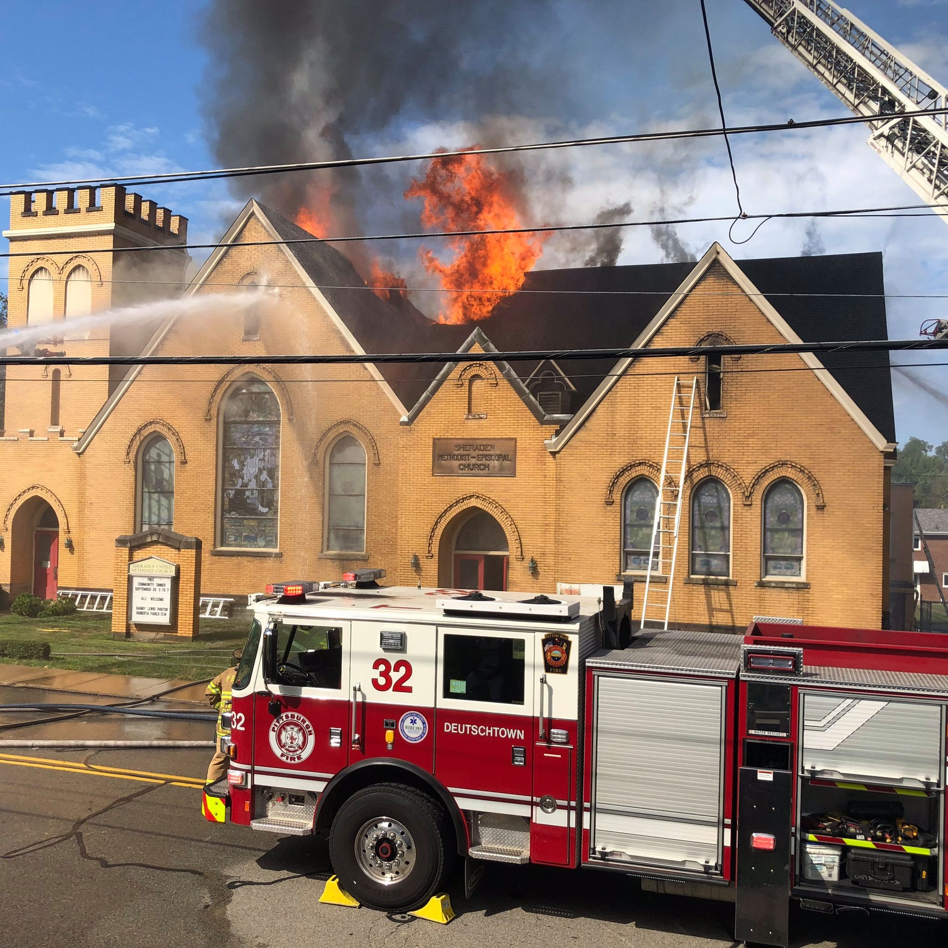 Four-Alarm Church Fire Hospitalizes Pittsburgh Firefighter | Firehouse