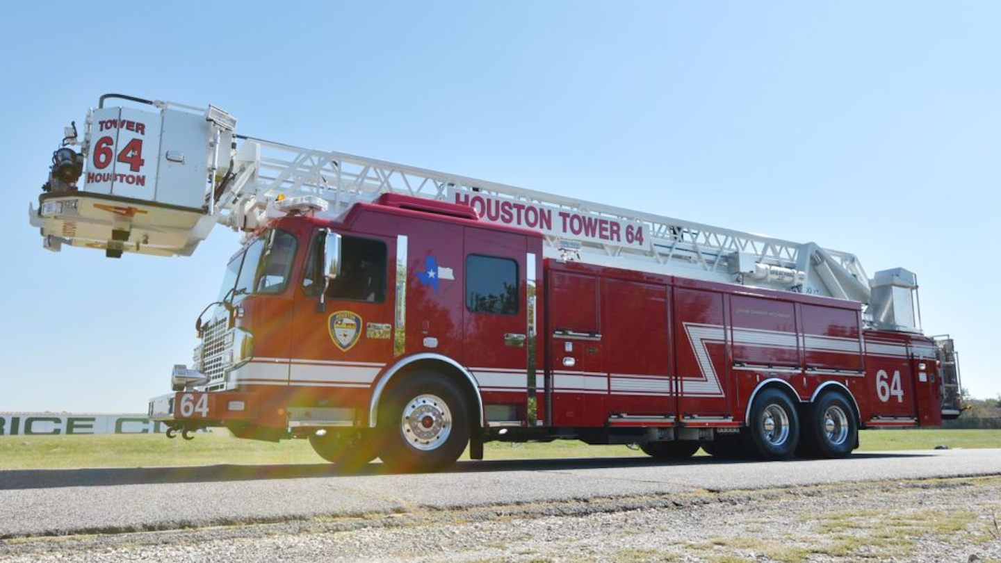Houston TX Fire Department New Ladder Fire Truck Delivery | Firehouse