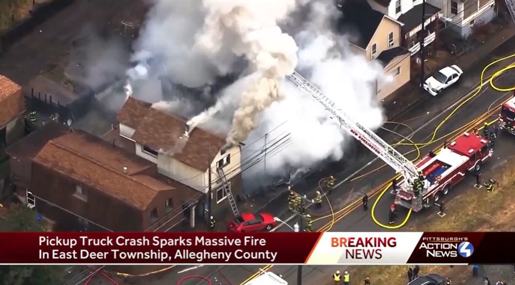 Three PA Homes Destroyed after Pickup Hits Gas Meter | Firehouse