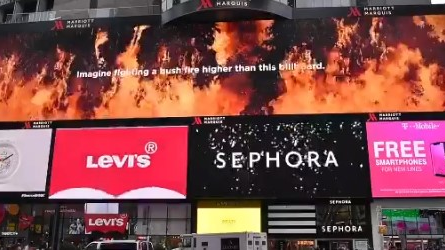 NYC Billboard Thanks US Firefighters who Battled Aussie Wildfires ...