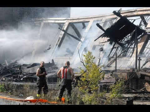 Drone Footage Shows Aftermath of Massive MA Mill Fire | Firehouse