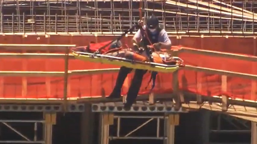 Watch NC Firefighters' High-Angle Rescue of Injured Worker | Firehouse