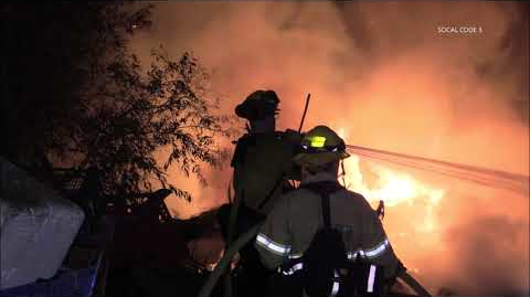 Watch CA Crews Battle Homeless Encampment Blaze | Firehouse