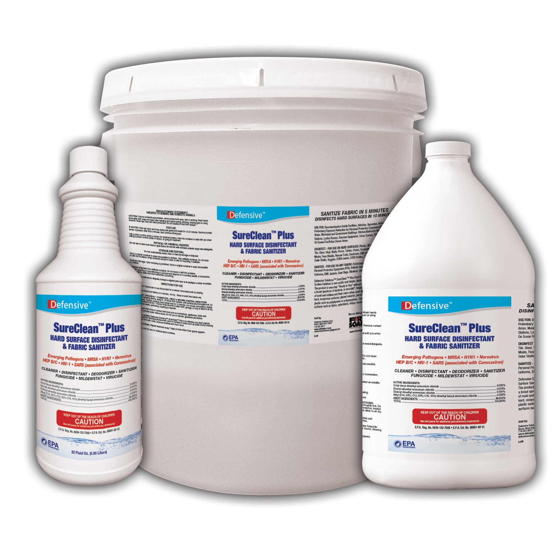 SureClean PLUS Hard Surface Disinfectant and Fabric Sanitizer | Firehouse