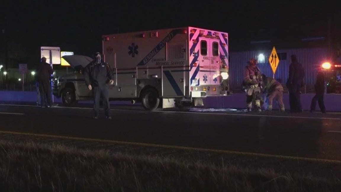 TX Ambulance Catches Fire Taking Patient to Hospital | Firehouse