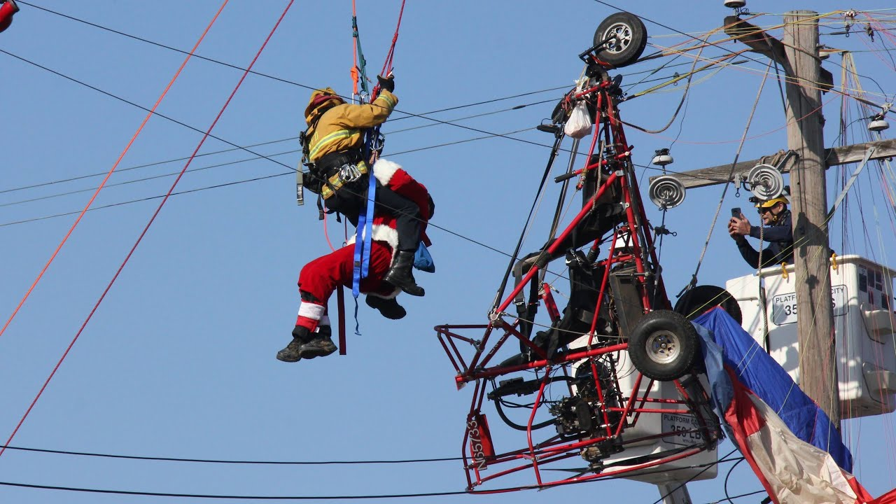 Watch CA Firefighters Rescue Santa in Paramotor Crash | Firehouse
