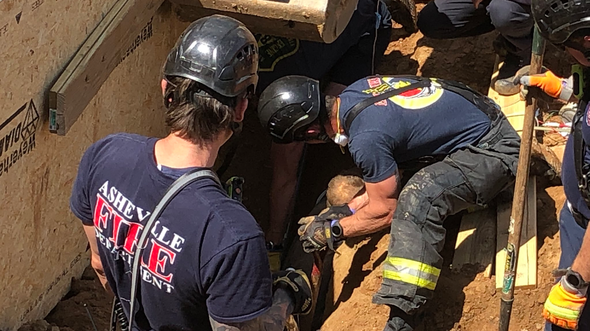 Watch NC Firefighters Free Worker Trapped in Trench Collapse | Firehouse