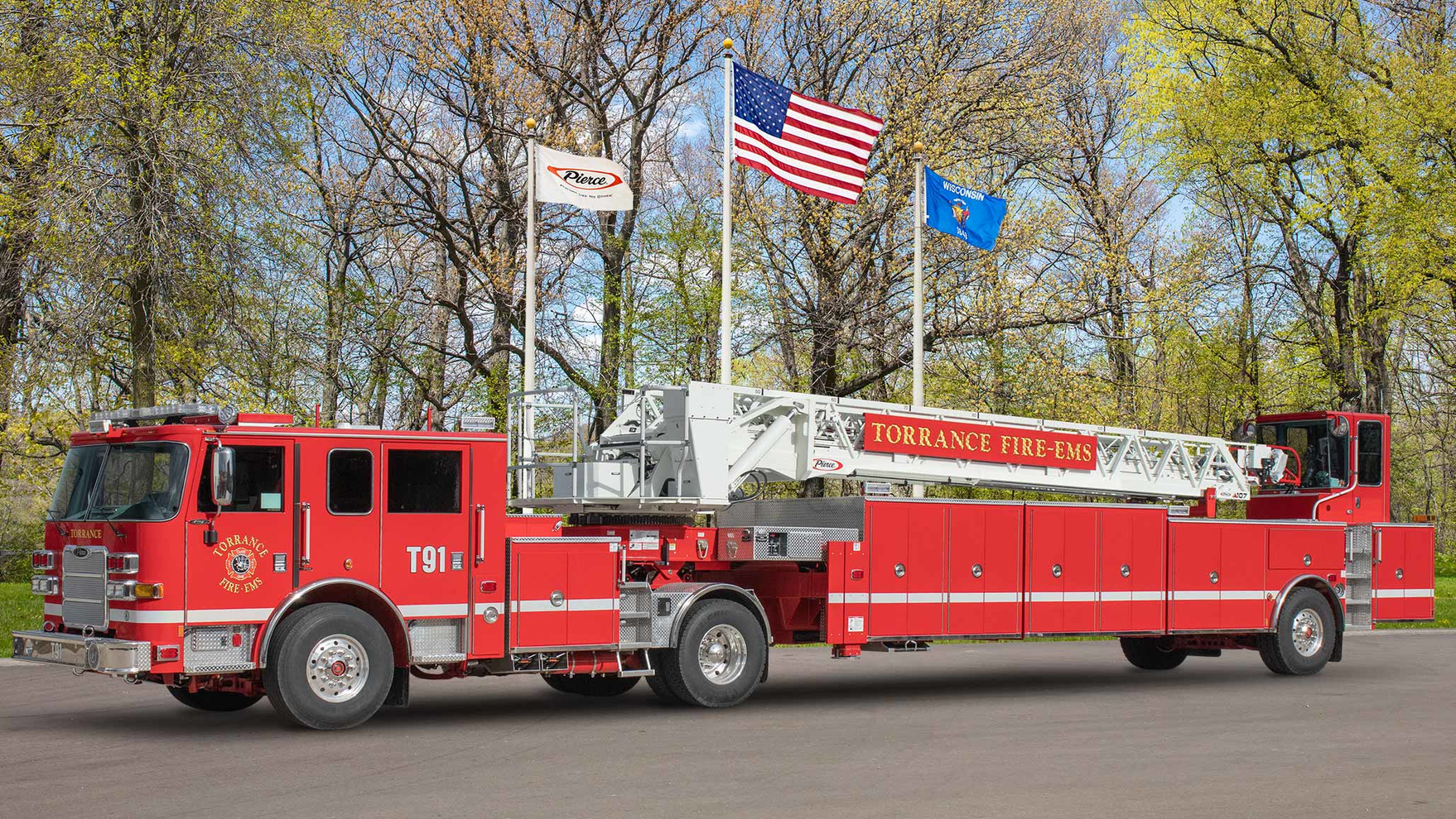 Delivery: Torrance, CA, Tiller Aerial | Firehouse