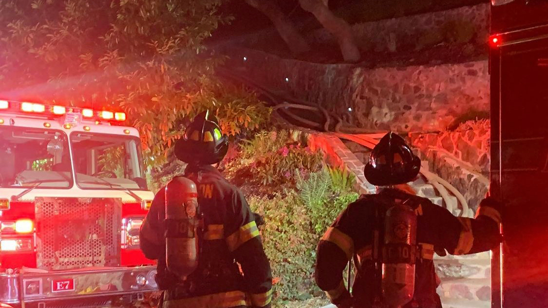 House Fire Puts CA Firefighter in Hospital with Back Injury | Firehouse