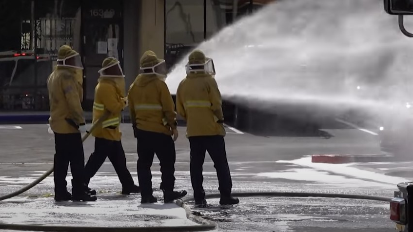 Video: CA Firefighters Fend Off Attacking Bee Swarm | Firehouse