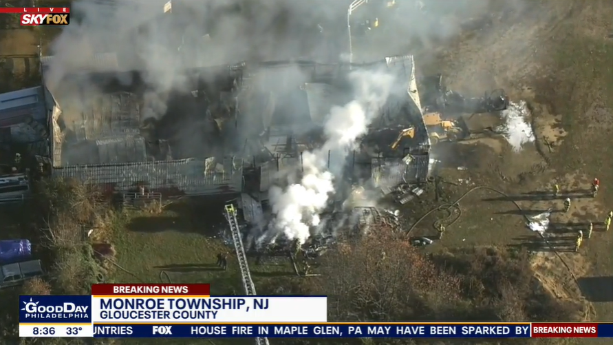 Burn Victim Airlifted from NJ Barn Fire | Firehouse
