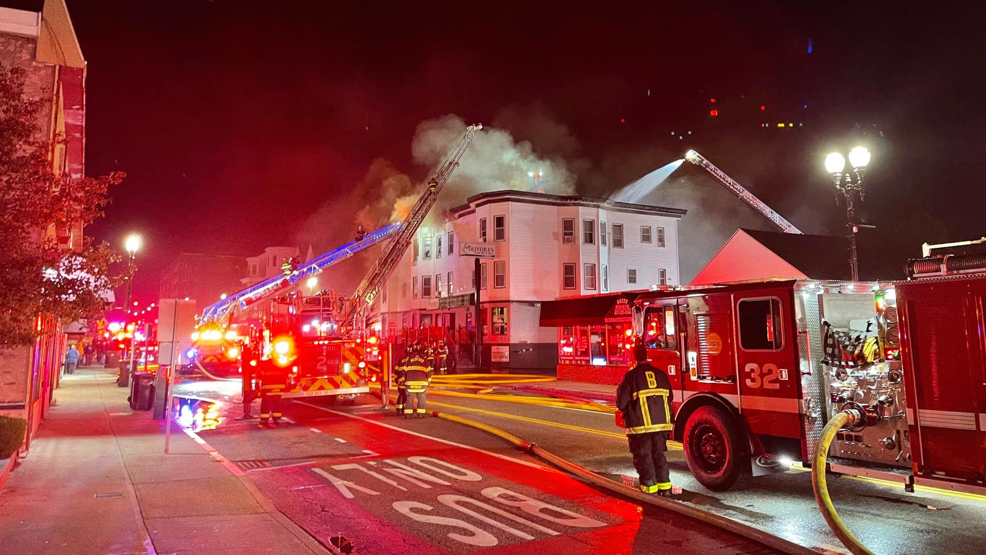 Three-Alarm Fire Tears Through MA Mixed-Use Building | Firehouse