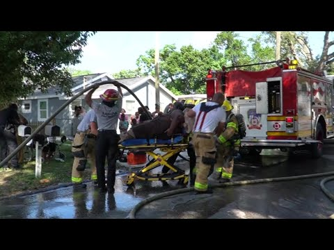 FL Woman Meets Tampa Firefighters Who Rescued Her from Fire | Firehouse