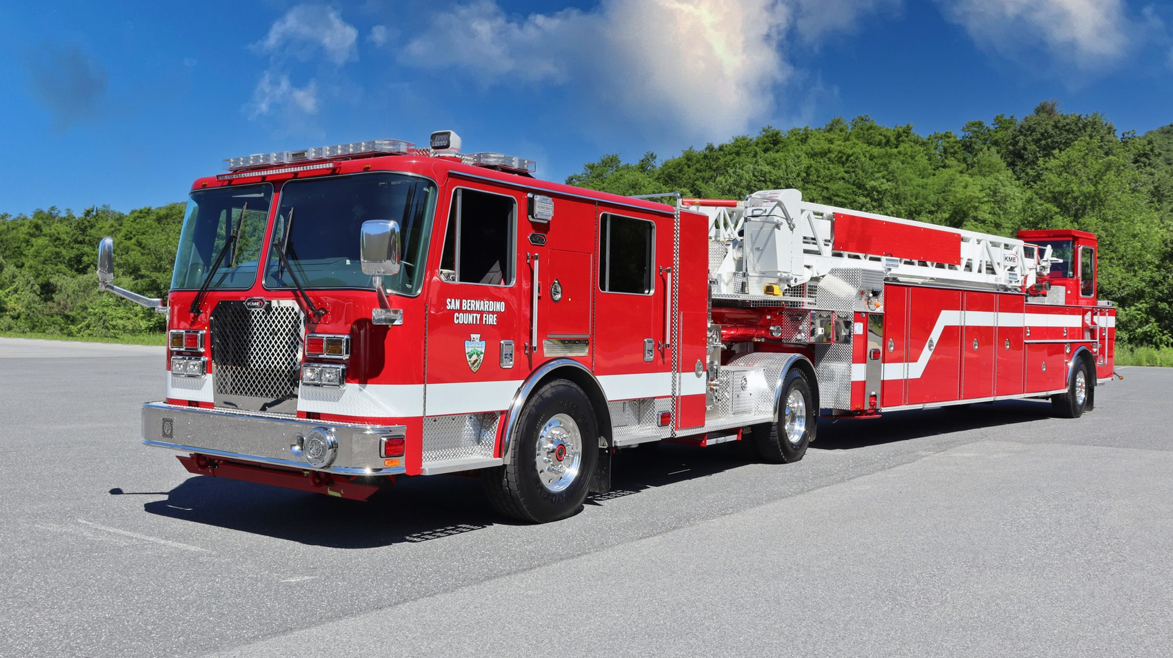 San Bernardino County, CA, Tiller by KME Fire Apparatus | Firehouse