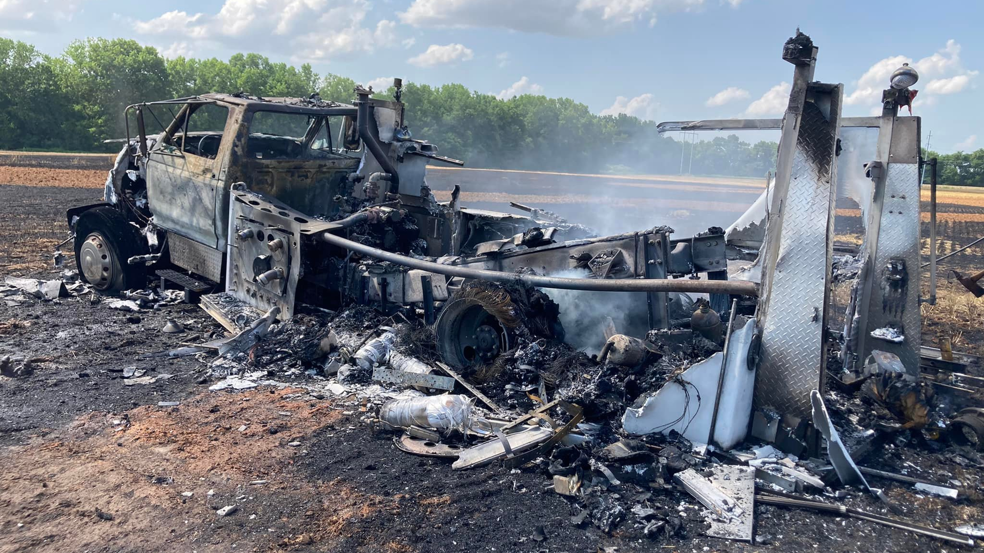 AL Fire Apparatus Overrun by Field Fire | Firehouse