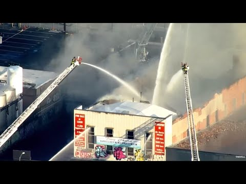 Denver Firefighters Battle Fire in Large Vacant Building | Firehouse