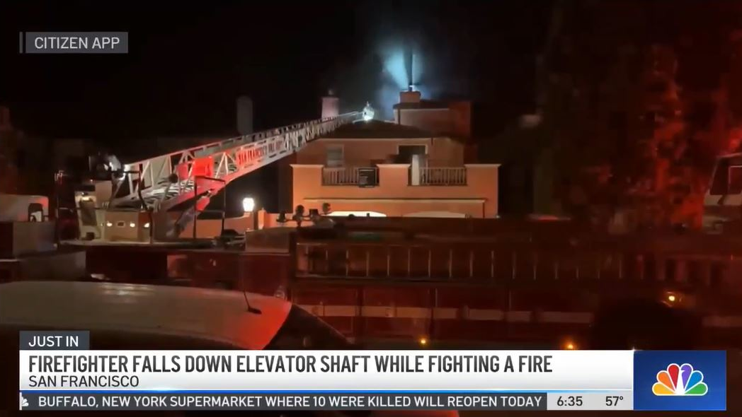 San Francisco Firefighter Injured in Elevator Shaft Fall | Firehouse
