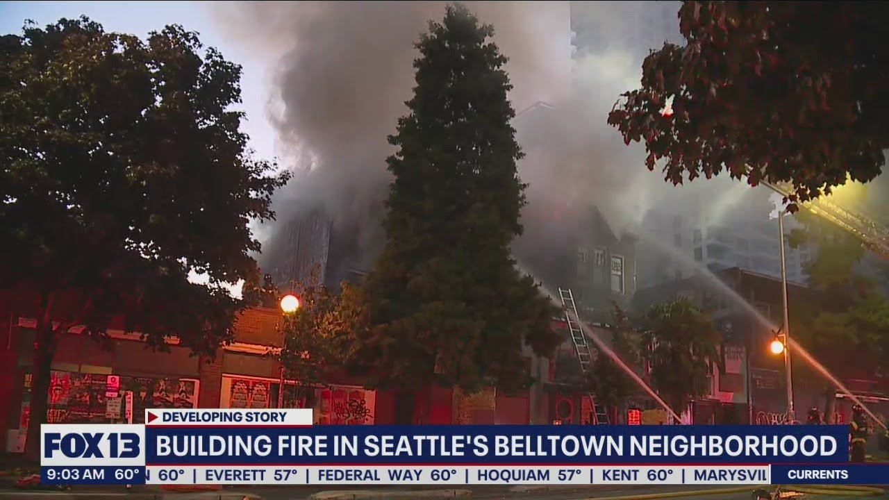 Seattle Firefighters Tackle Blaze in Historic Apartment Building ...