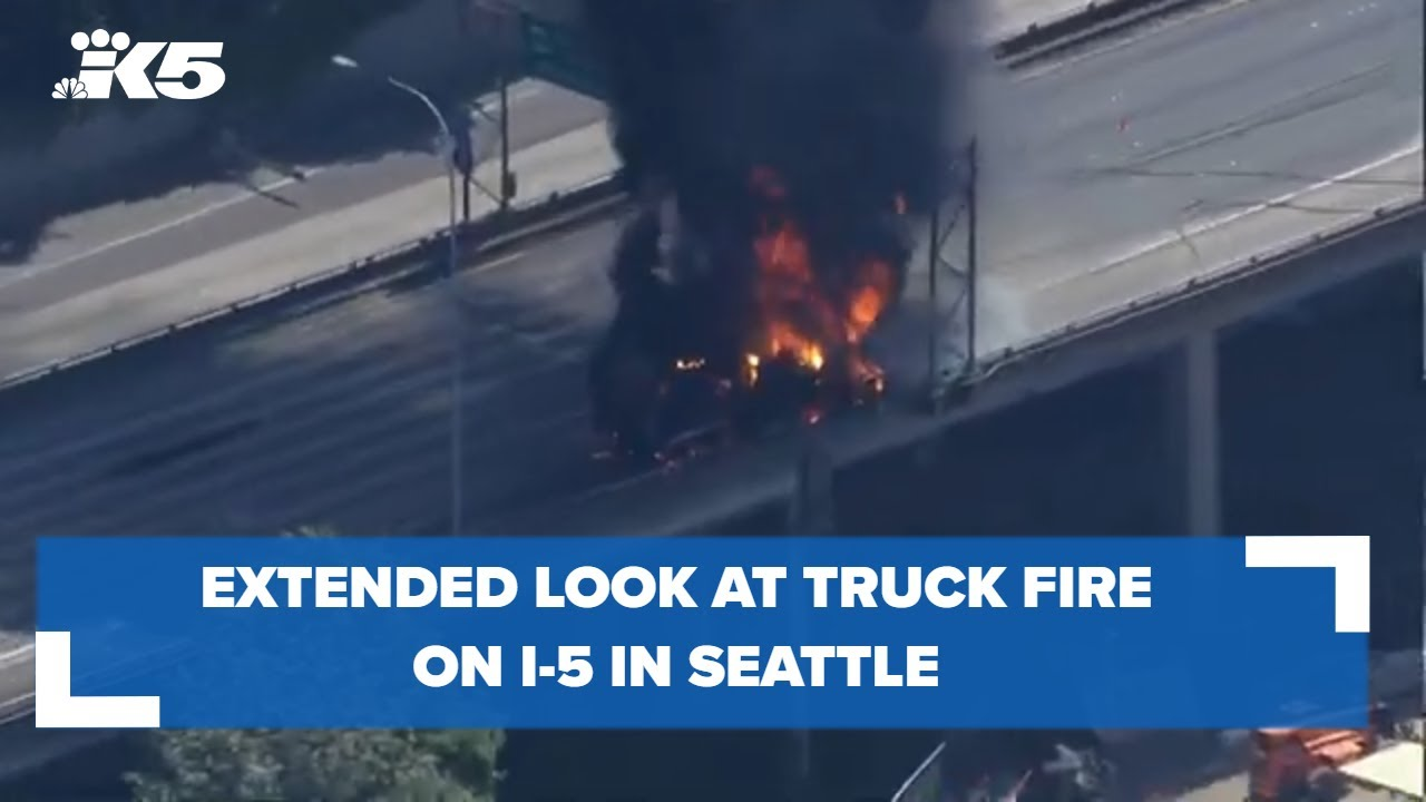 Truck Hauling Oxygen, Propane Tanks Explodes on WA highway | Firehouse