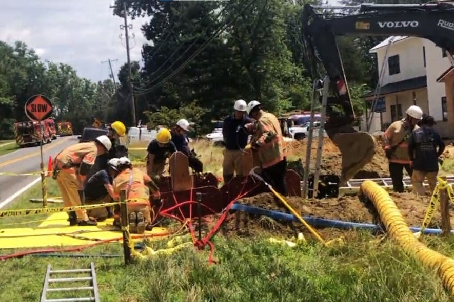 MD Crews Rescue Three After Trench Collapse | Firehouse