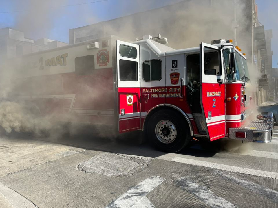 Baltimore Fire Rescue 1 Apparatus Catches Fire | Firehouse