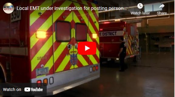 AZ EMT Sidelined After Posting About Patient on Social Media | Firehouse