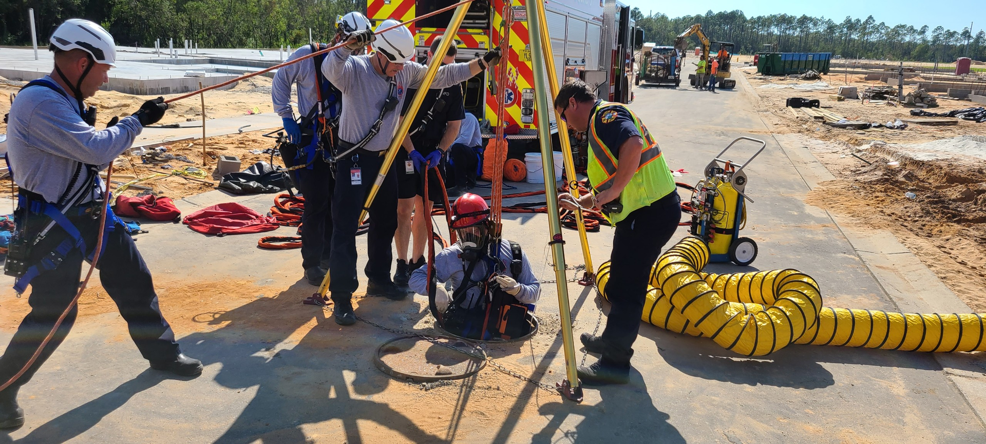 FL FFs Rescue Man from Walton County Manhole | Firehouse