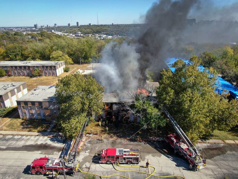 KS Firefighters Return for Second Blaze in Building | Firehouse