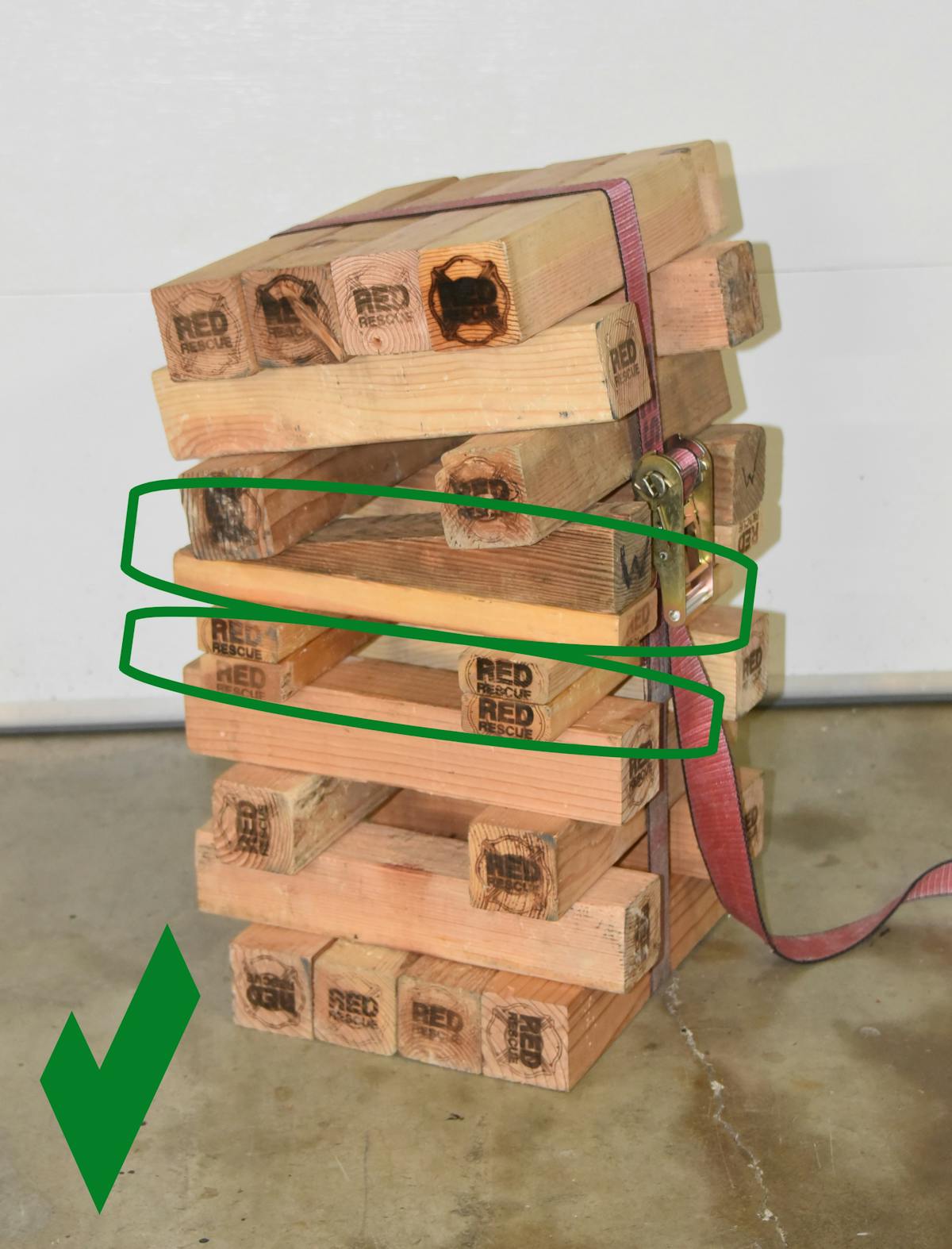 Lashing a Cribbing Stack | Firehouse