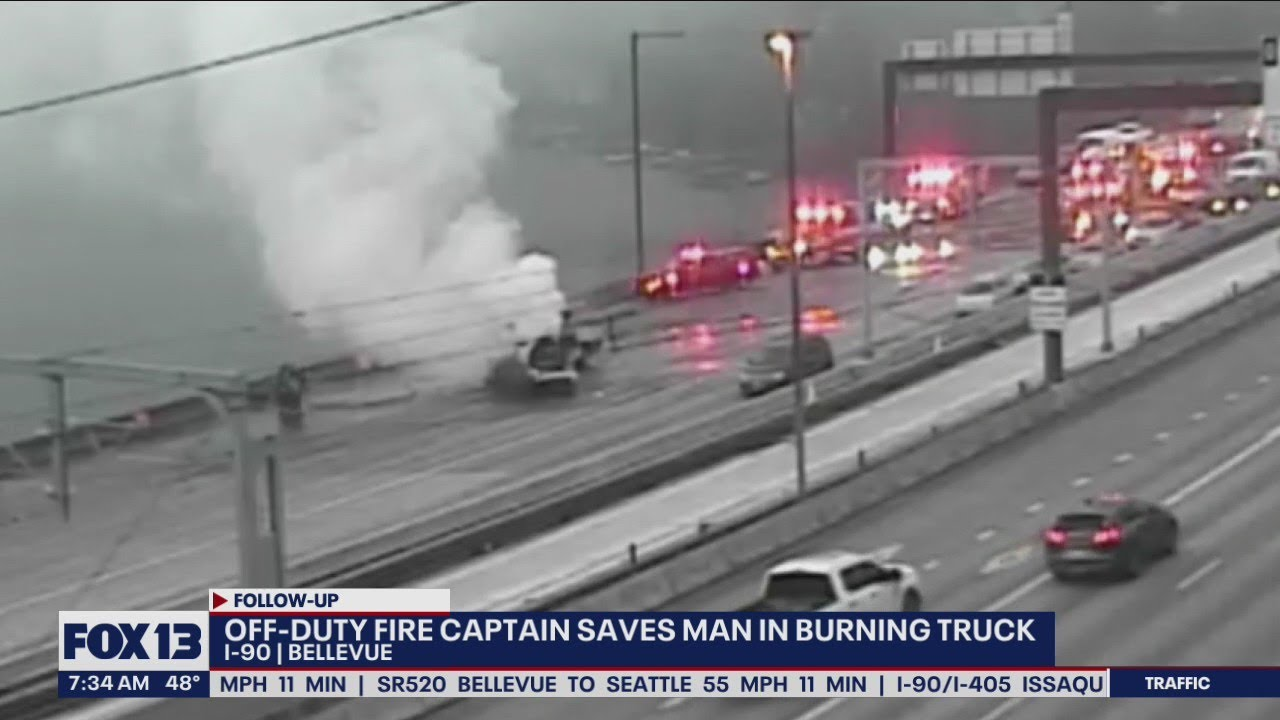 Off-duty Eastside Fire and Rescue Captain Saves Man from Burning Truck ...