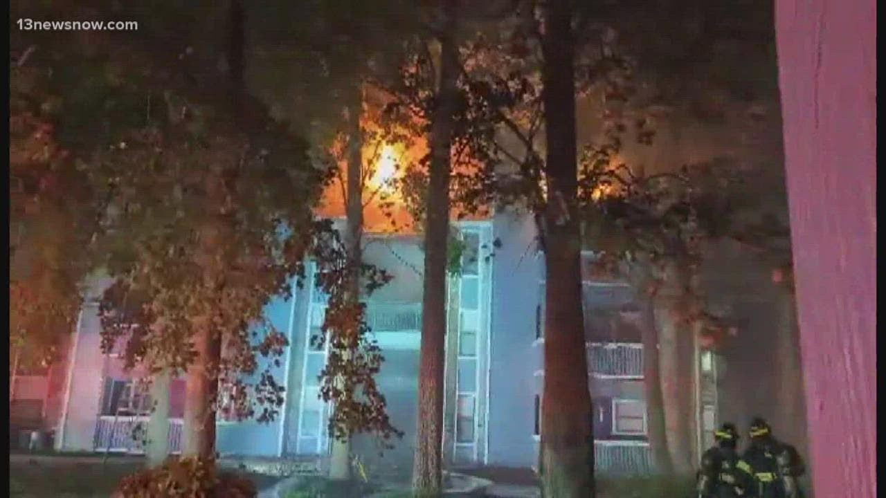 Eight Hampton, VA Firefighters Hurt at Apartment Complex Fire | Firehouse