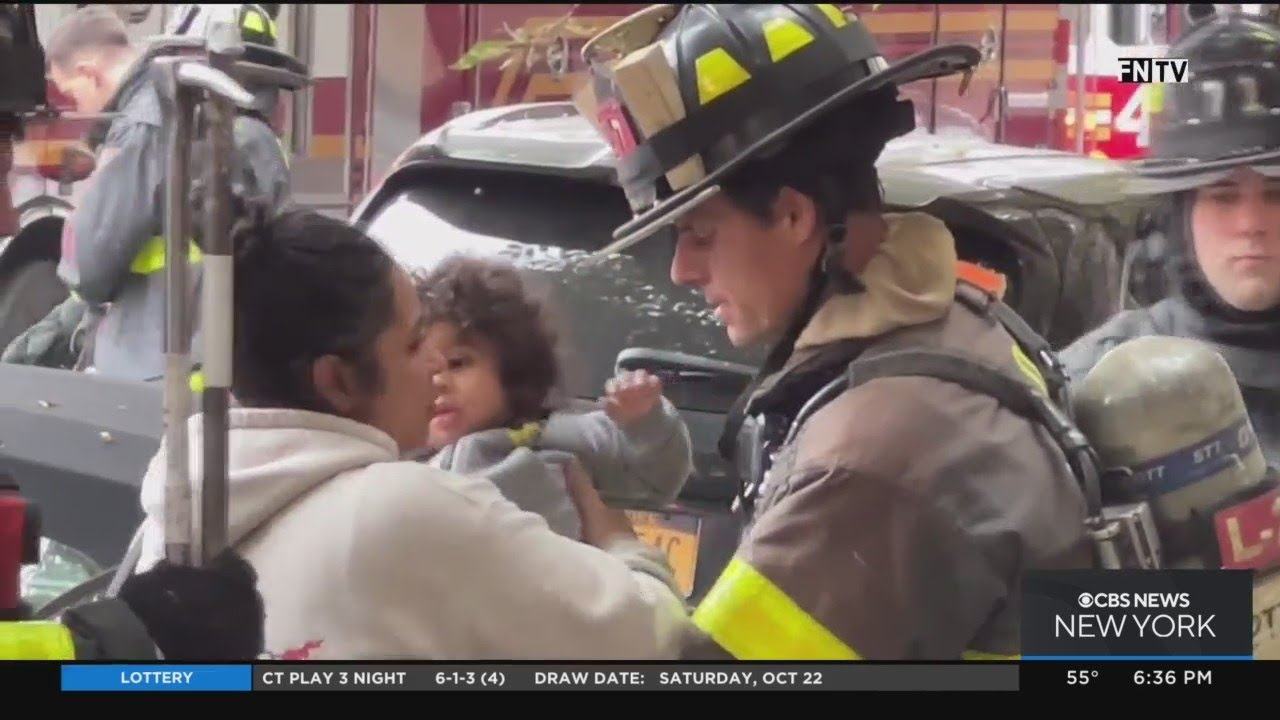 FDNY Firefighters Rescue Mom, Daughter From Apartment FIre | Firehouse