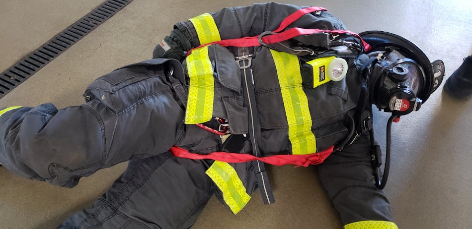 How to Pull a Downed Firefighter Out of Danger Using the Straps on the ...