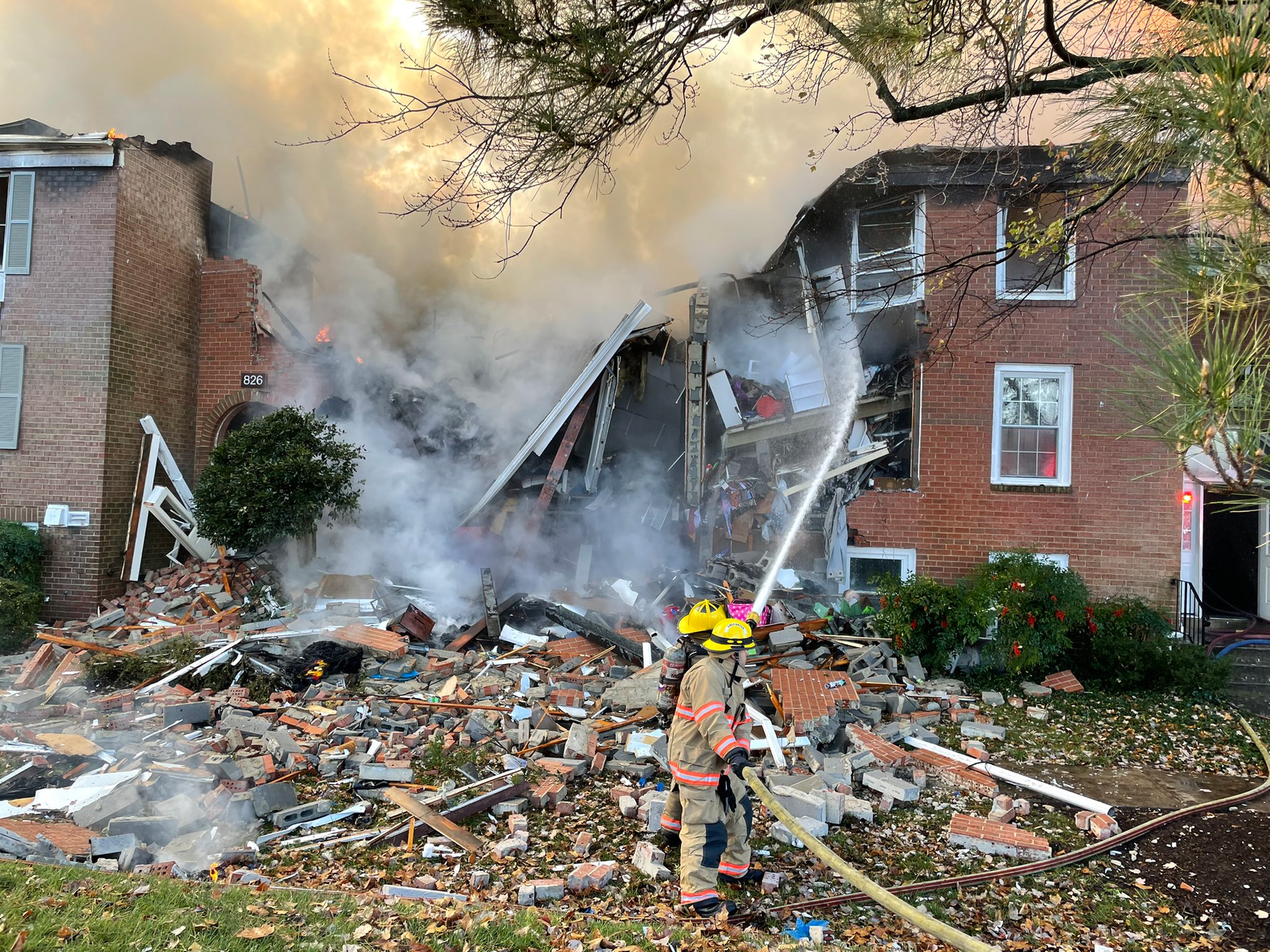 Montgomery County, MD Firefighters Battling Explosion, Fire in ...