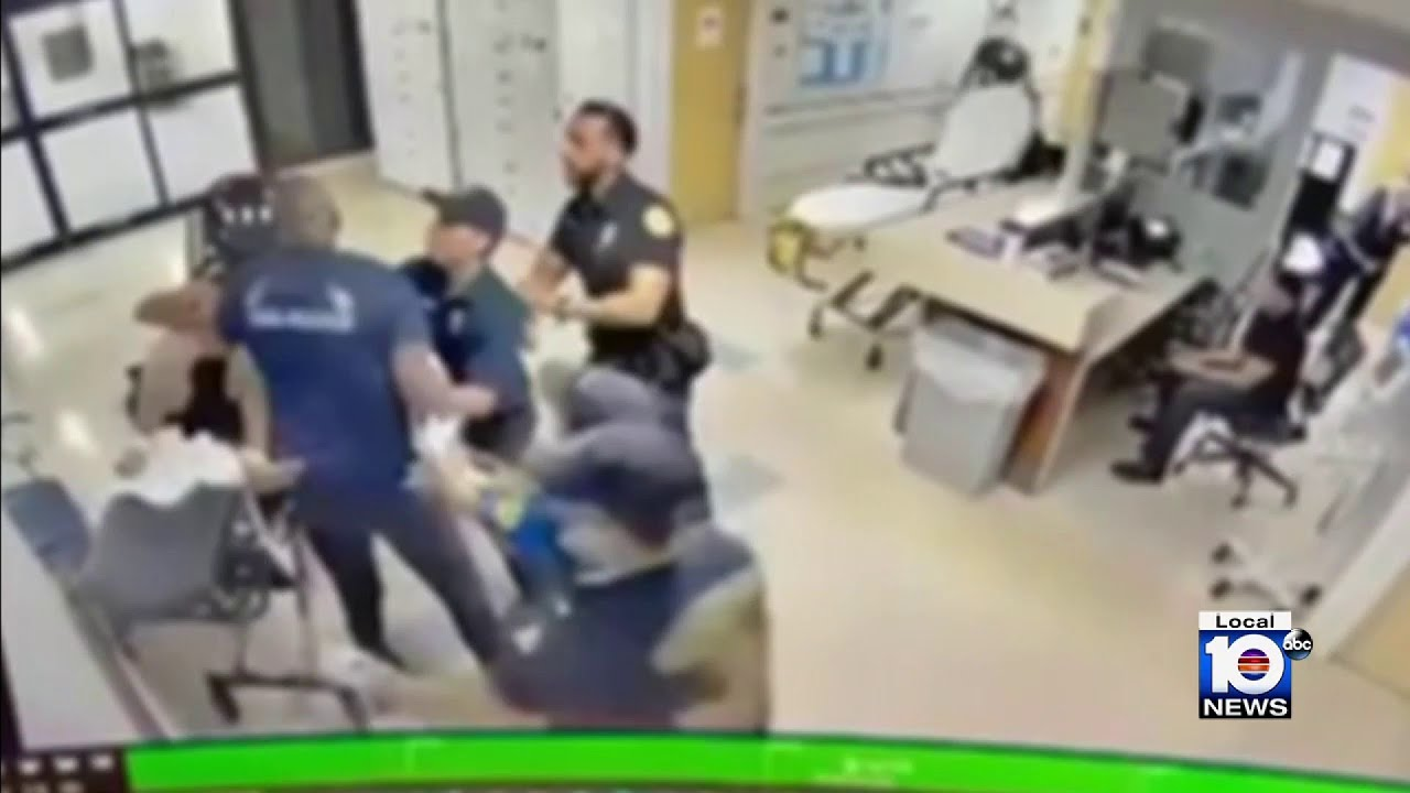 Miami, FL Firefighter Slugs Handcuffed Patient in Hospital, Remains on ...
