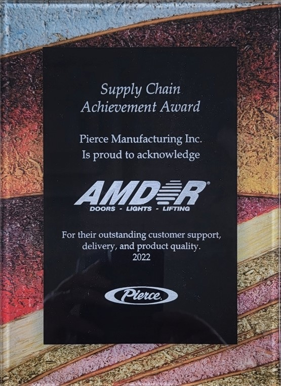 AMDOR Recognized as Pierce Manufacturing Supplier of the Year for 2022 ...