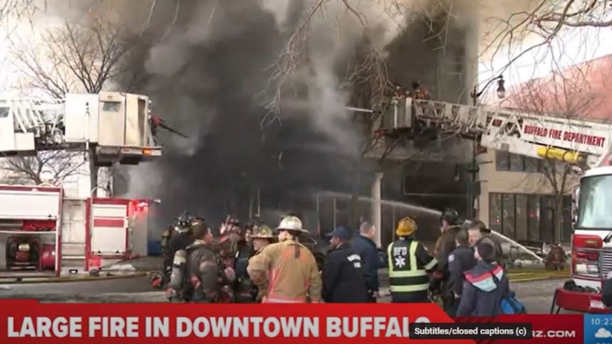 Watch: Buffalo NY Firefighter Unaccounted for in Massive Commercial ...