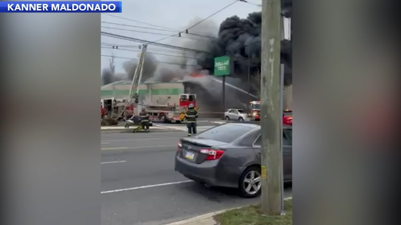 Philadelphia Firefighters Battle Massive Blaze at Dollar Tree | Firehouse