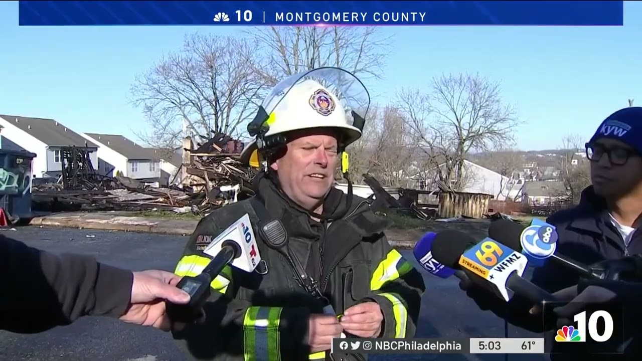 Pottstown Houses Near Site of Deadly Explosion Last Year Burn to the ...