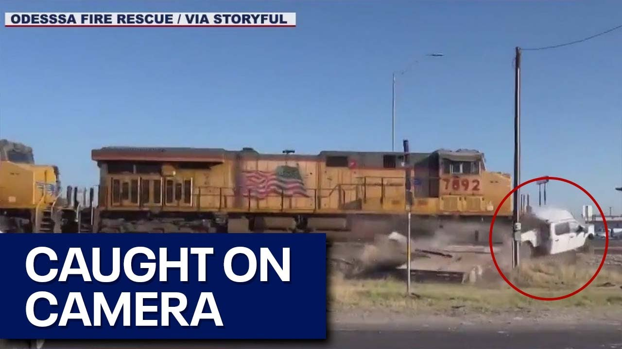 Train smashes into truck, driver narrowly escapes | Firehouse