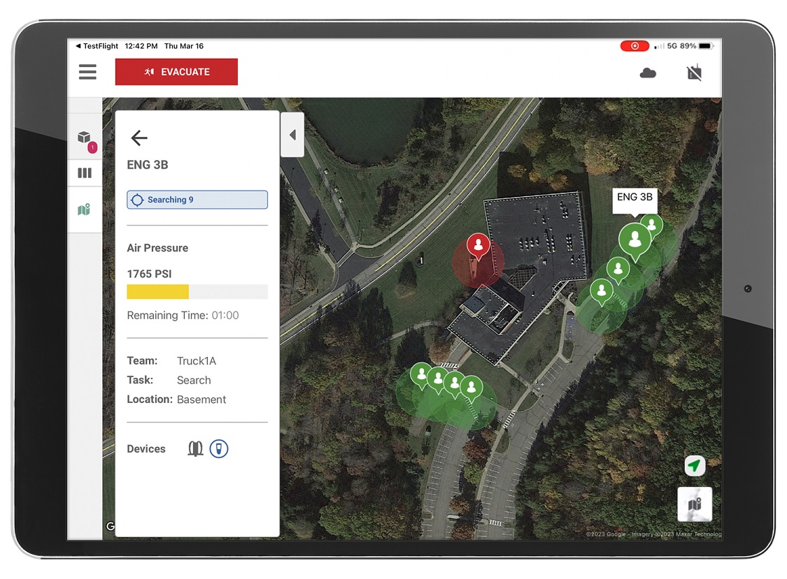 MSA Safety Adds FireGrid™ Map View to LUNAR® Connected Device | Firehouse