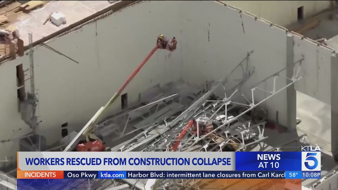 Six Hurt in Construction Site Collapse Beside Glendale, CA Fire Station ...