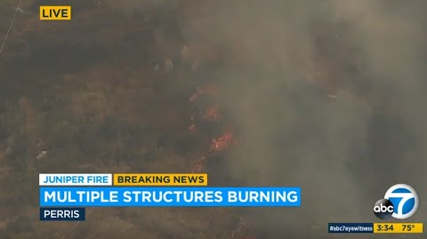 Riverside County CA Firefighters Battle Growing Wildfire | Firehouse