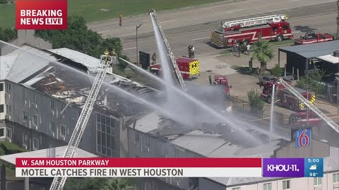 Houston TX Firefighters Attack Flames at Motel 6 in Extreme ...