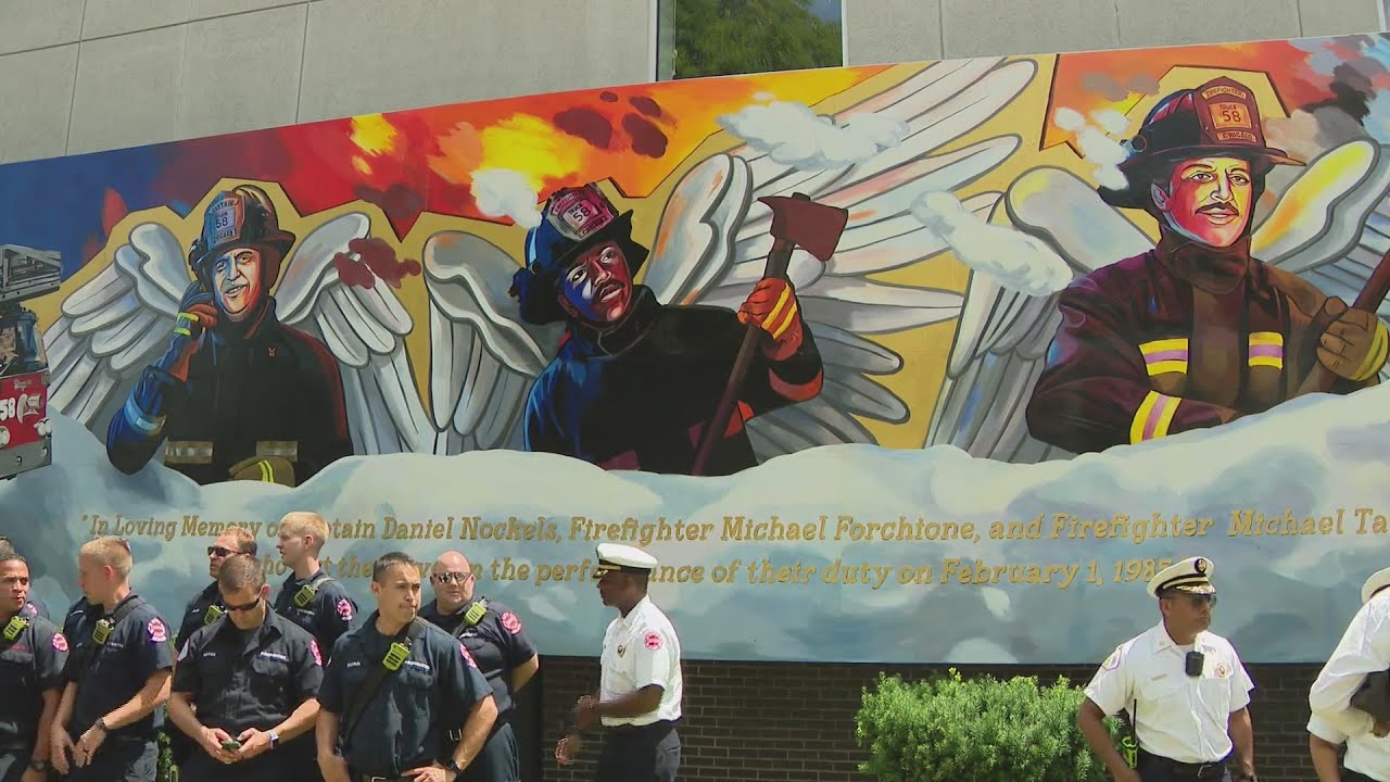 Restored Mural Honors Three Chicago Firefighters Killed in Arson Blaze ...
