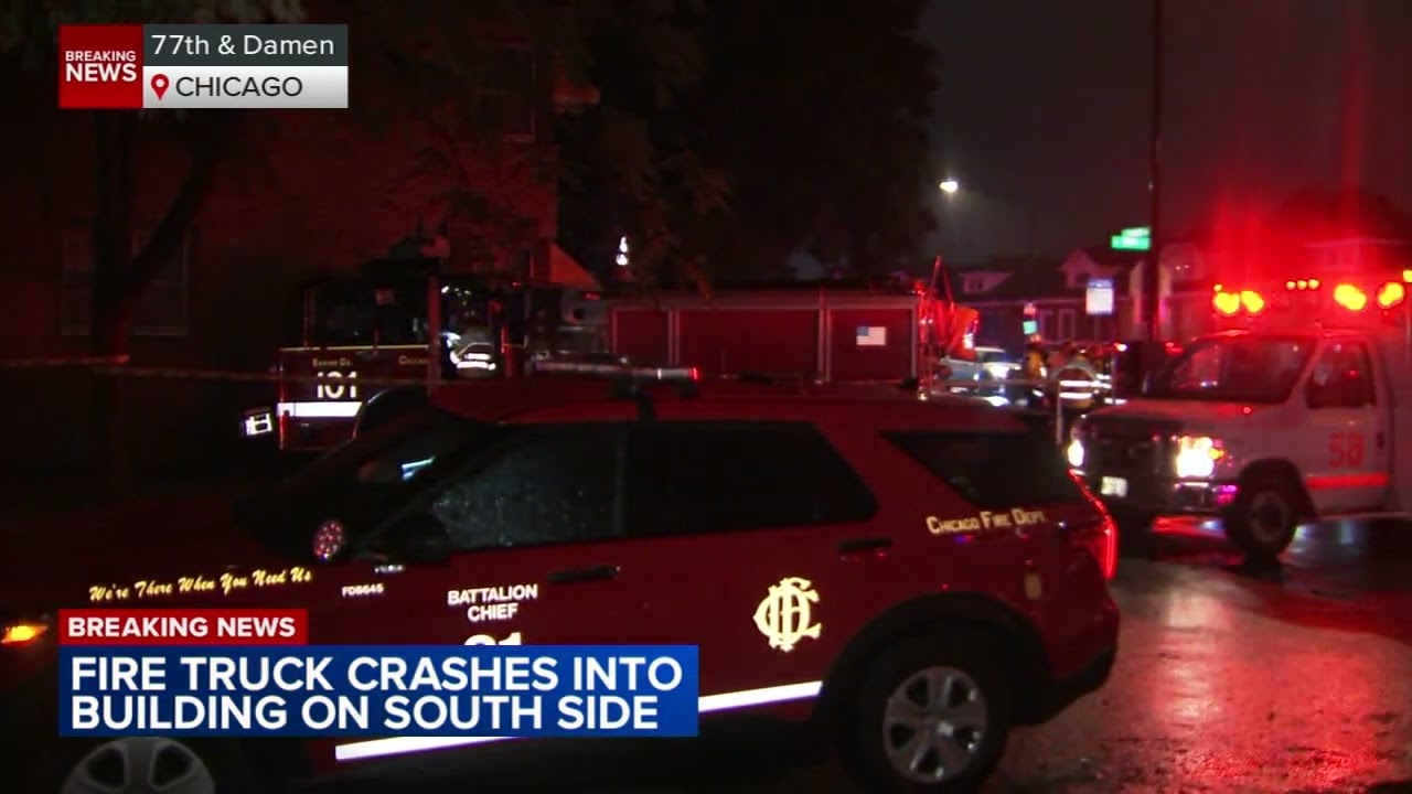 Five Chicago Firefighters Suffer Minor Injuries when Rig Crashes into ...