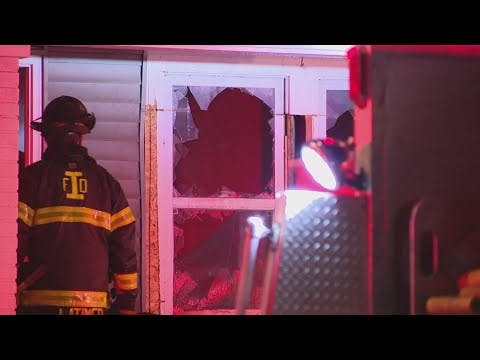 Indianapolis Firefighter Falls Through Floor at Fire | Firehouse