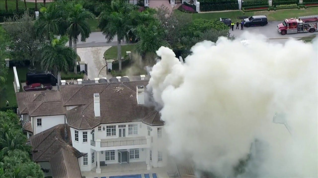 Fire Erupts at Dolphins' Player's Mansion | Firehouse