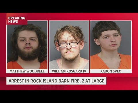 One in Custody, Two Sought for Arson at Rock Island, IL, Auction Barn ...